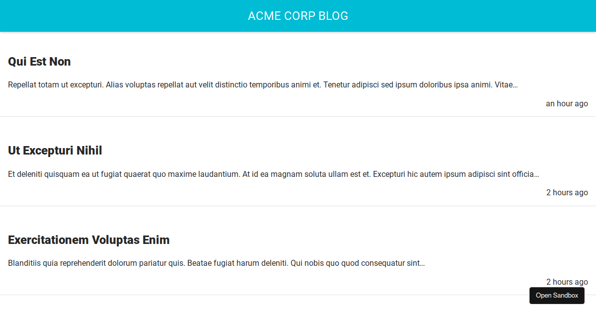 react-blog-example-forked - Codesandbox