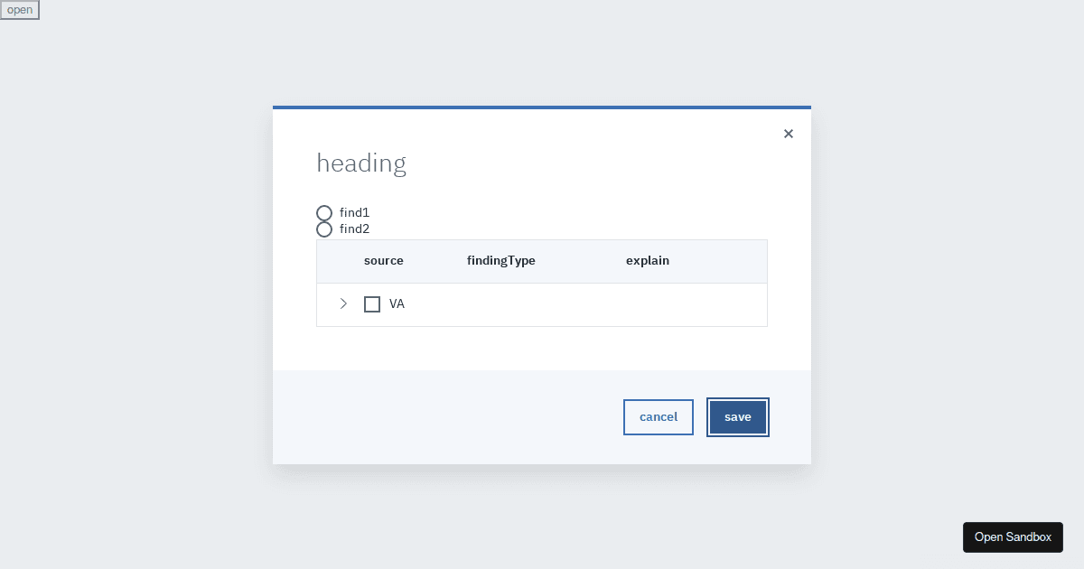 checkbox inside modal dap issue - Codesandbox