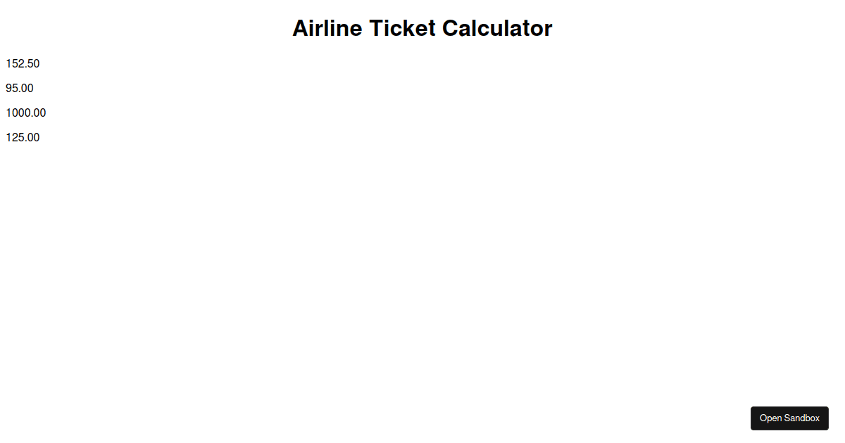 airline-ticket-calc - Codesandbox