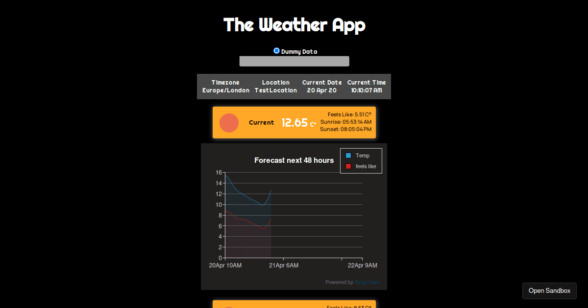 react-weatherapp - Codesandbox