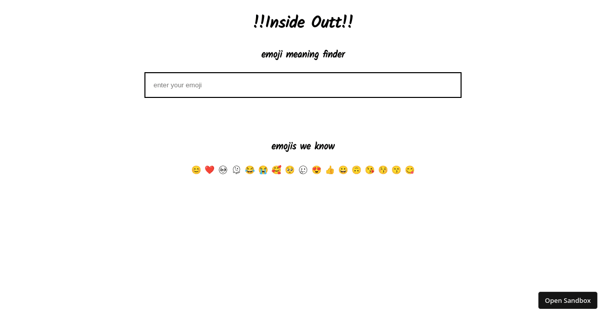 emojipedia - Codesandbox