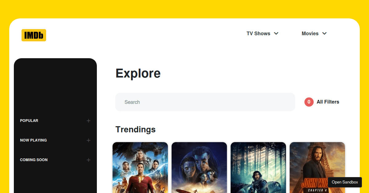 react-imdb - Codesandbox