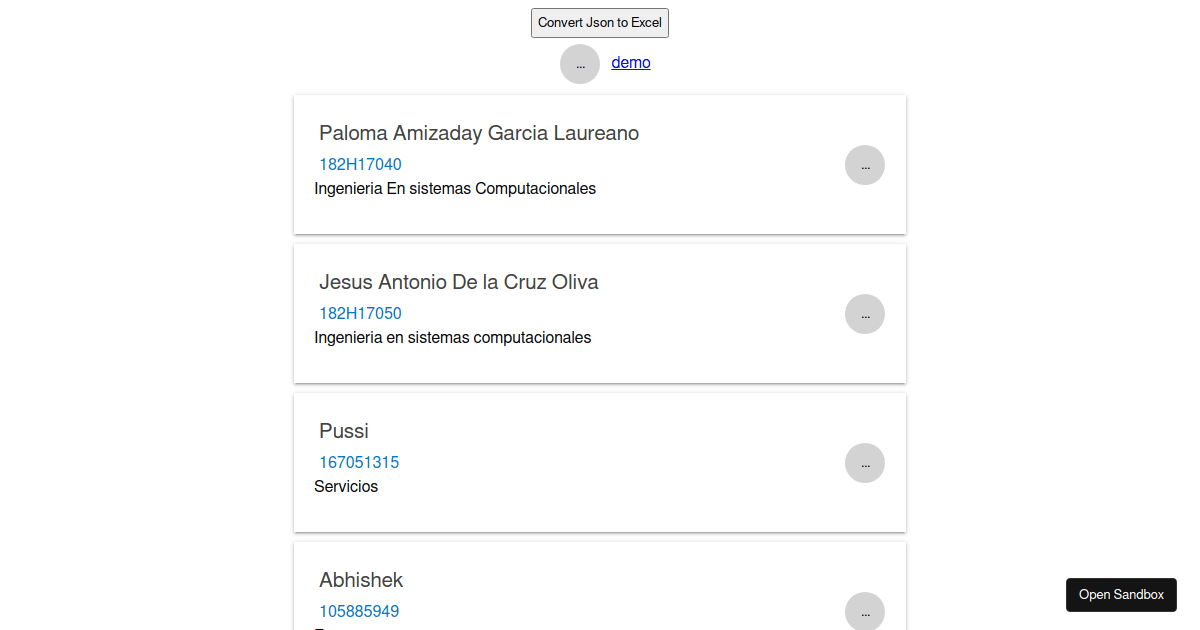 Attendance (forked) - Codesandbox