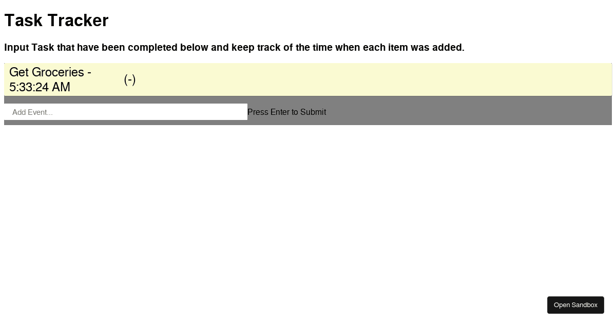 task-treacker - Codesandbox