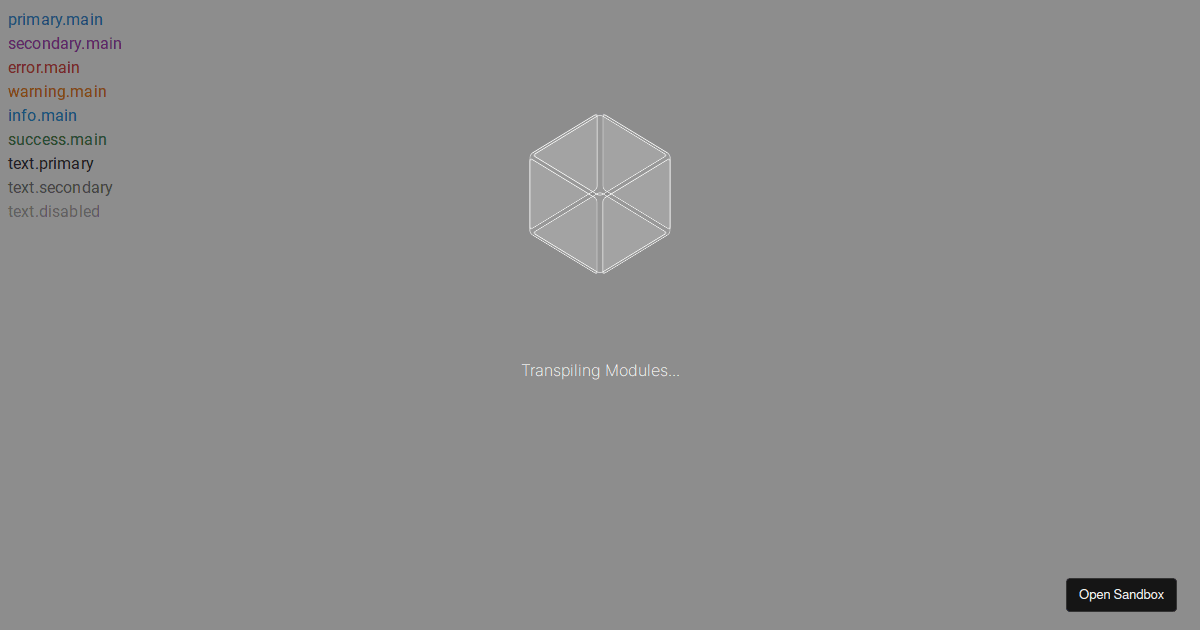 Color demo — Material UI - Codesandbox