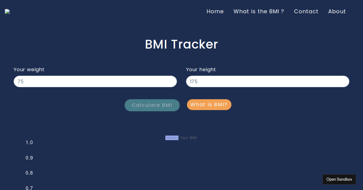 bmi-tracker-useref - Codesandbox
