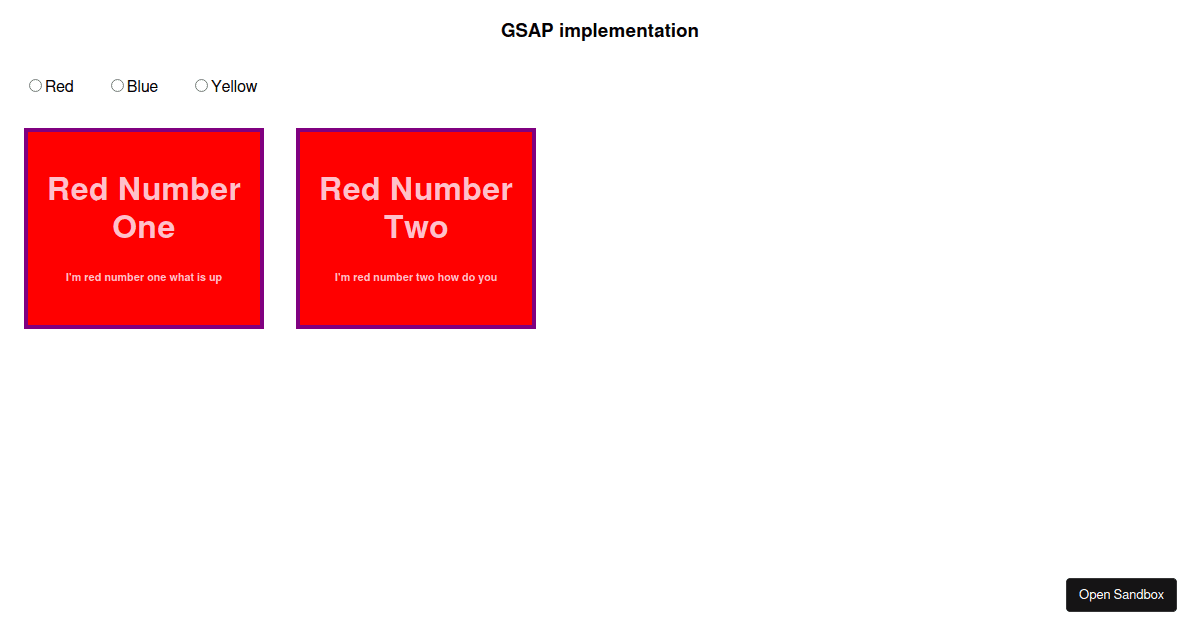 GSAP-stagger - Codesandbox