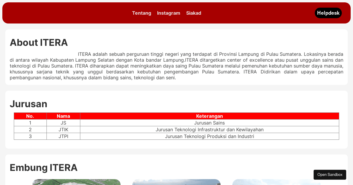 Tugas Praktikum 3 - Codesandbox