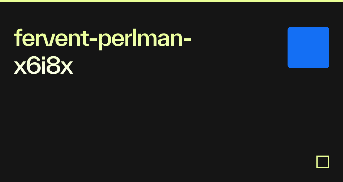 fervent-perlman-x6i8x - Codesandbox