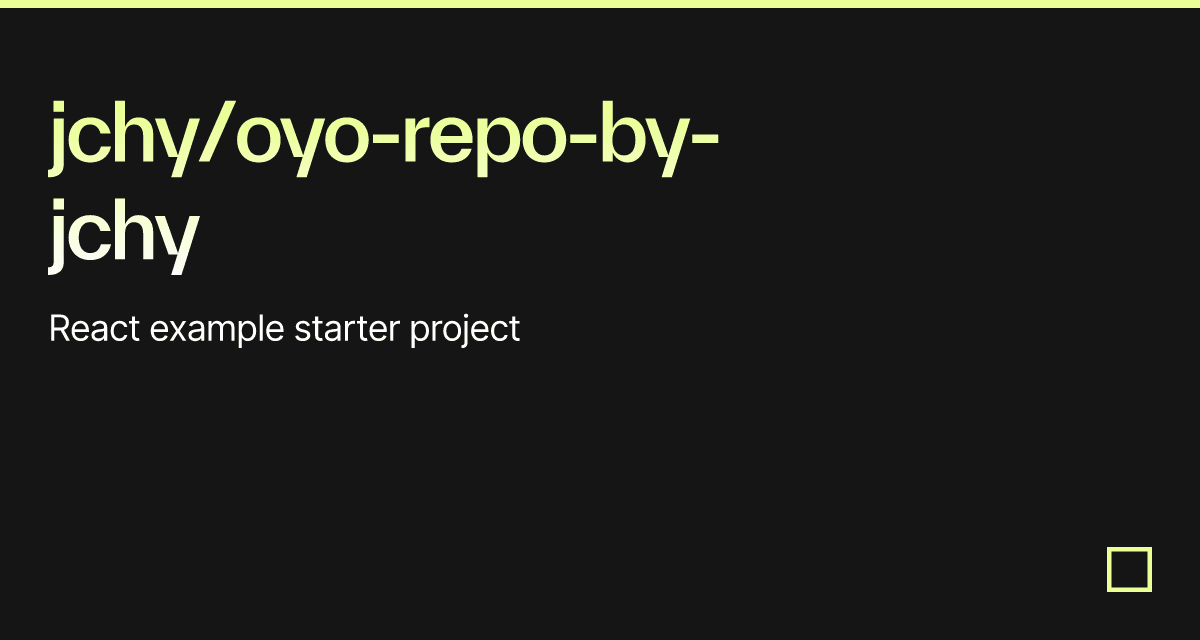 jchy/oyo-repo-by-jchy - Codesandbox