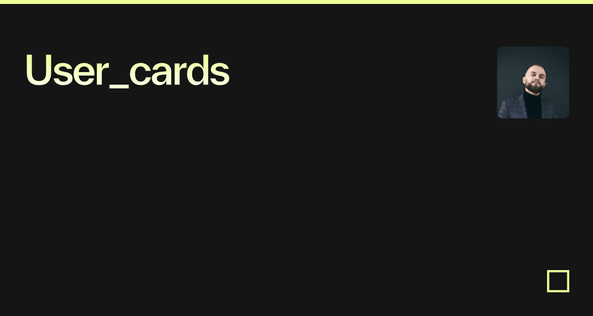 User_cards - Codesandbox