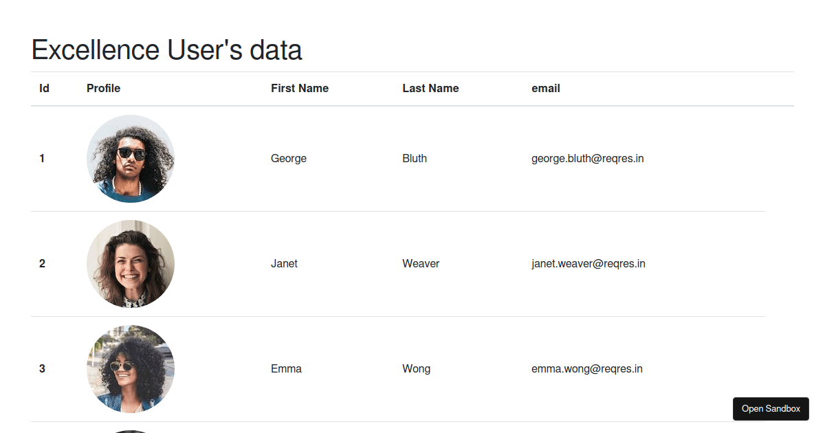 Pagination - Codesandbox
