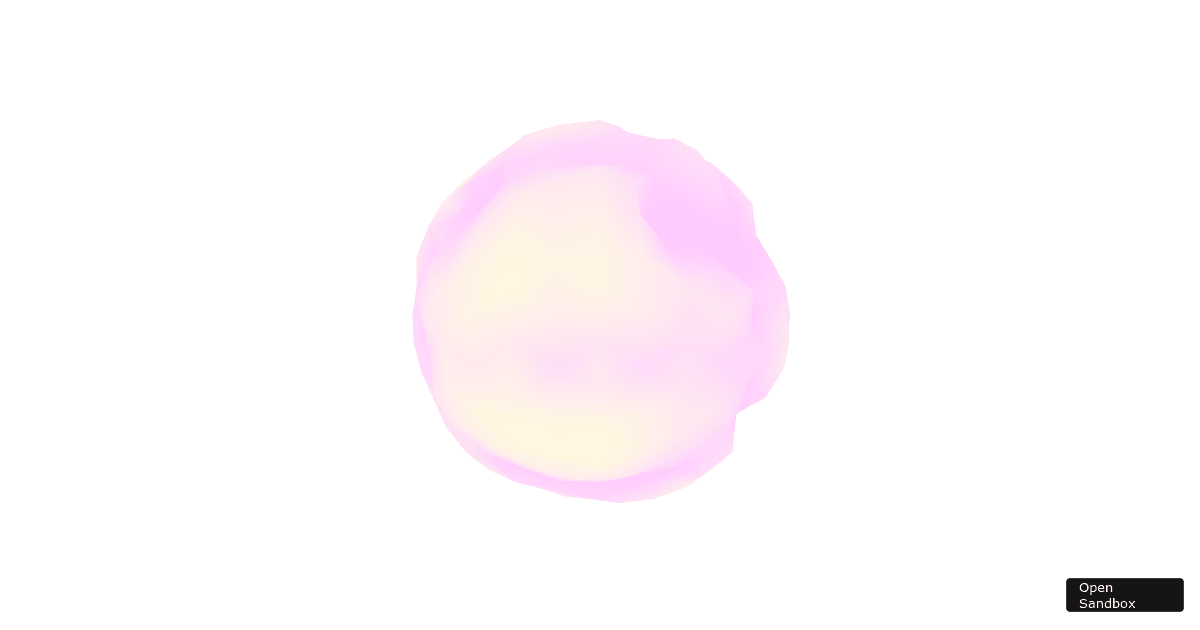 R3f Blob Shader Codesandbox