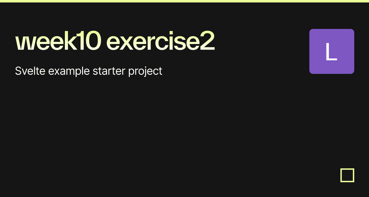 week10 exercise2 - Codesandbox