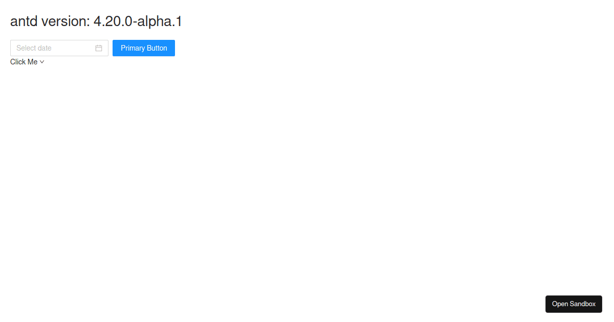 antd reproduction template (forked) - Codesandbox