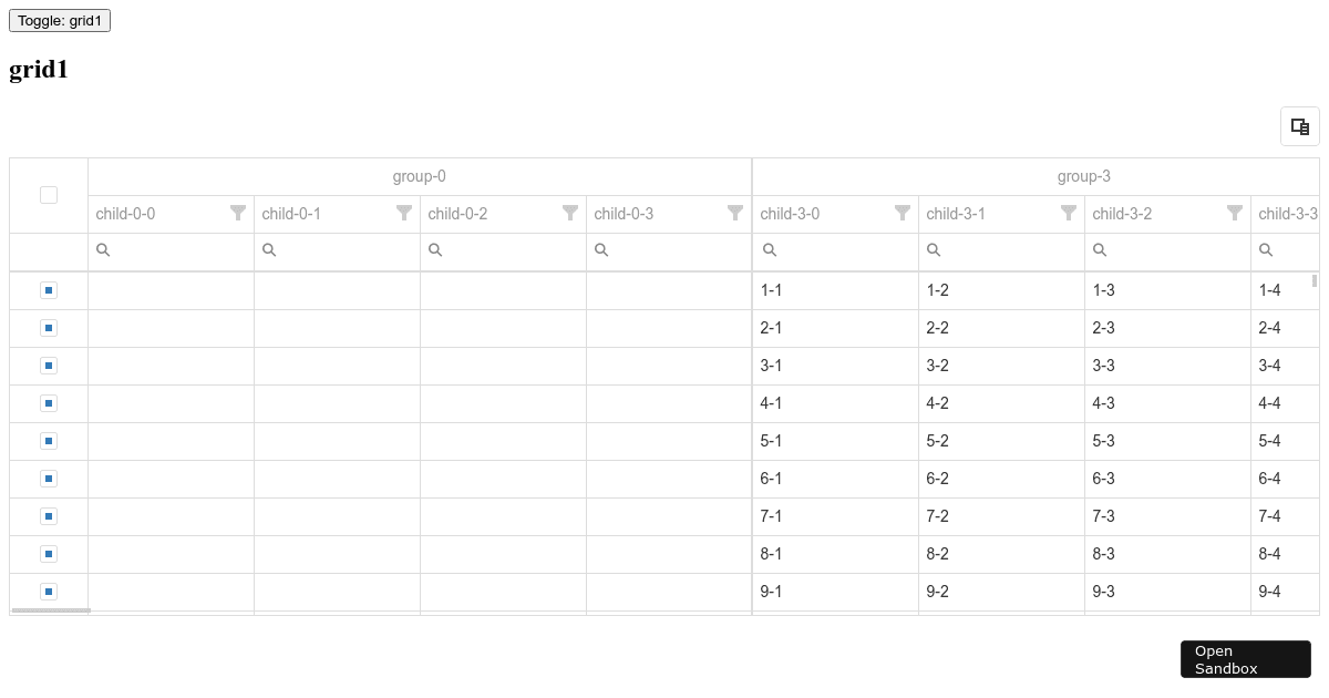 Devextreme Grid Fixed Nested Column Summary Codesandbox