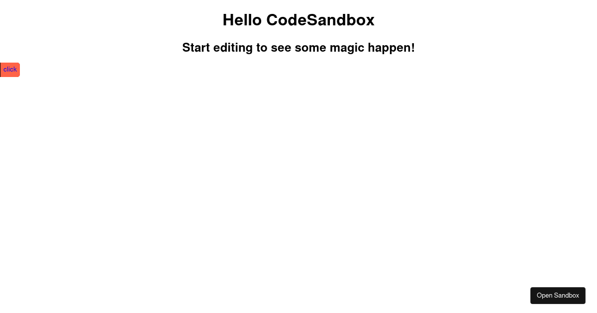 super simple side menu example - Codesandbox