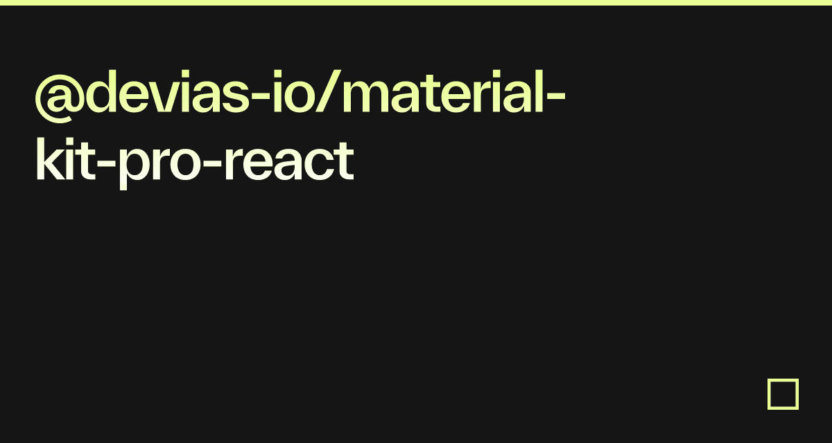 @devias-io/material-kit-pro-react - Codesandbox