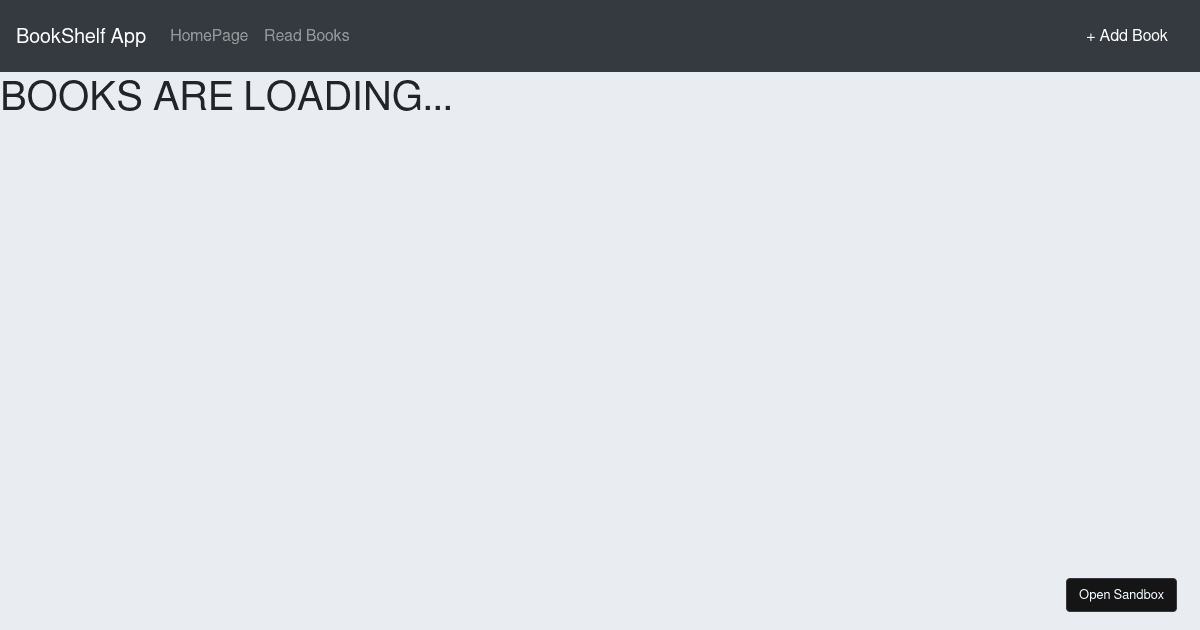 bookshelf-app - Codesandbox