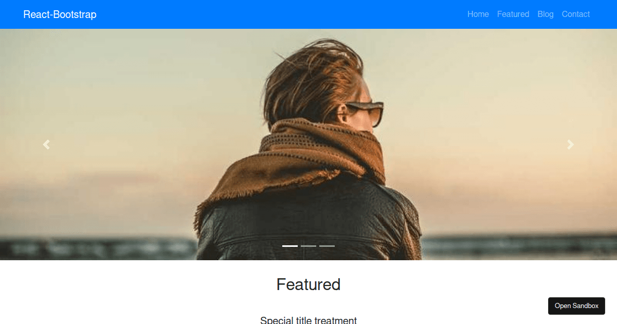 react-bootstrap-bootstrap - Codesandbox