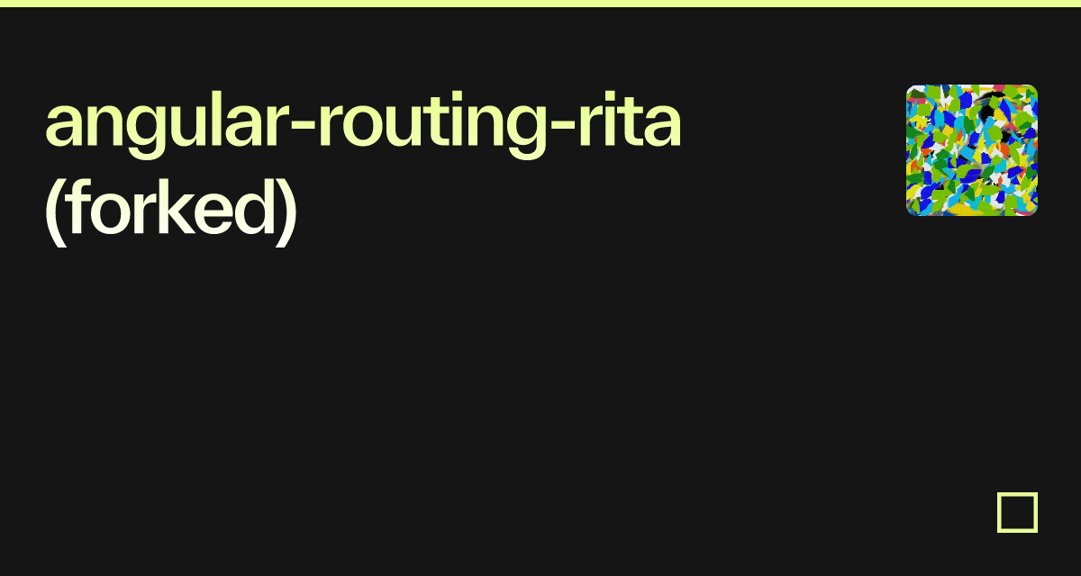 angular-routing-rita (forked) - Codesandbox