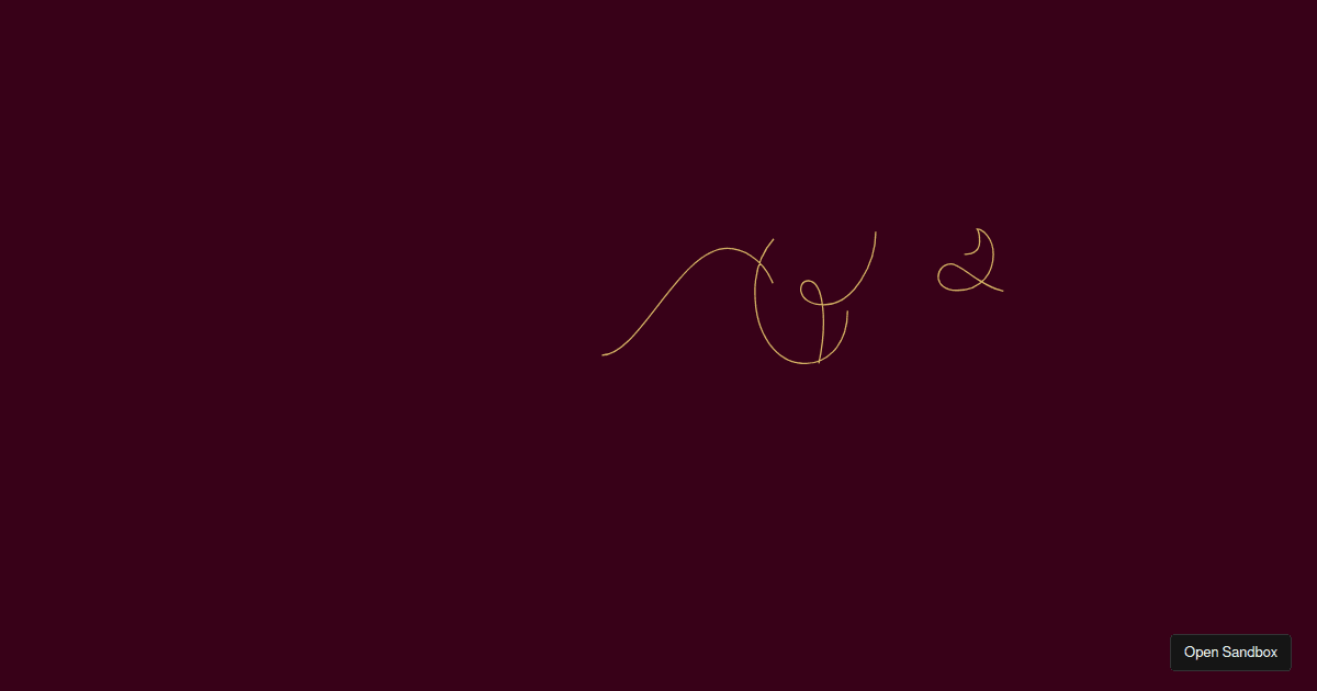 React- svg- stroke-animation-ornament - Codesandbox