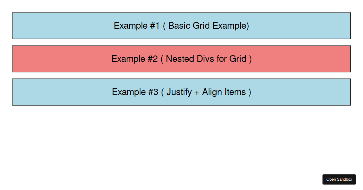grid - Codesandbox