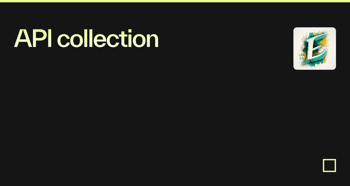 API collection - Codesandbox