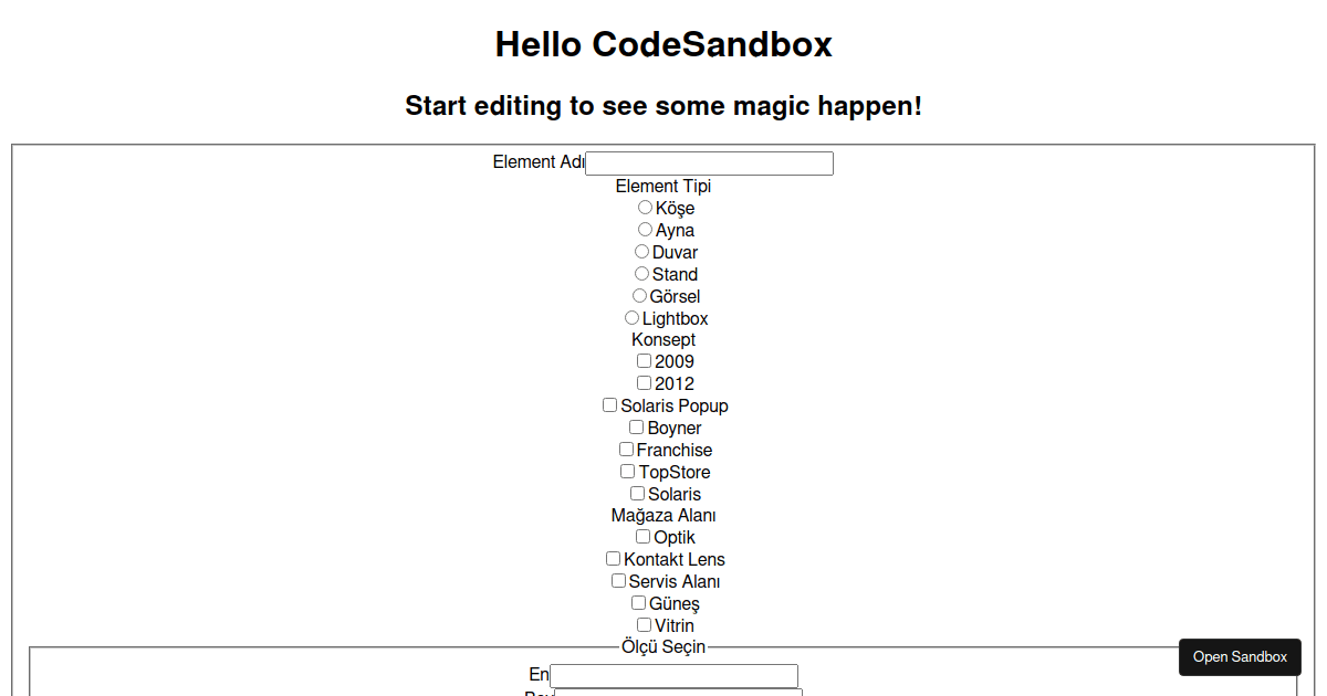 huseyindol/react-jsonschema-form-tutorial - Codesandbox