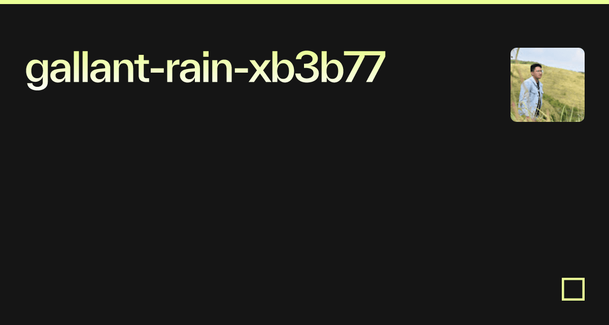 gallant-rain-xb3b77 - Codesandbox