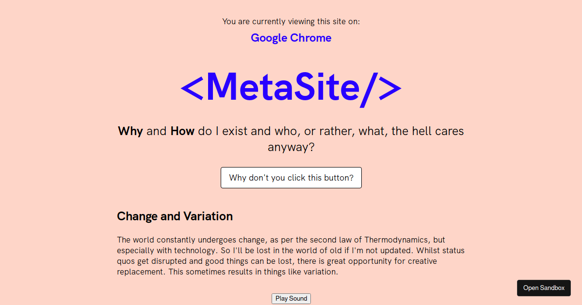 Metasite - Codesandbox