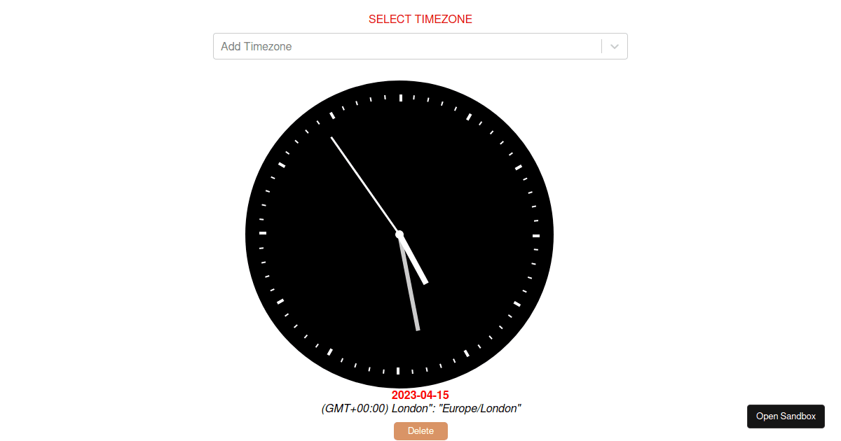Clock (forked) - Codesandbox