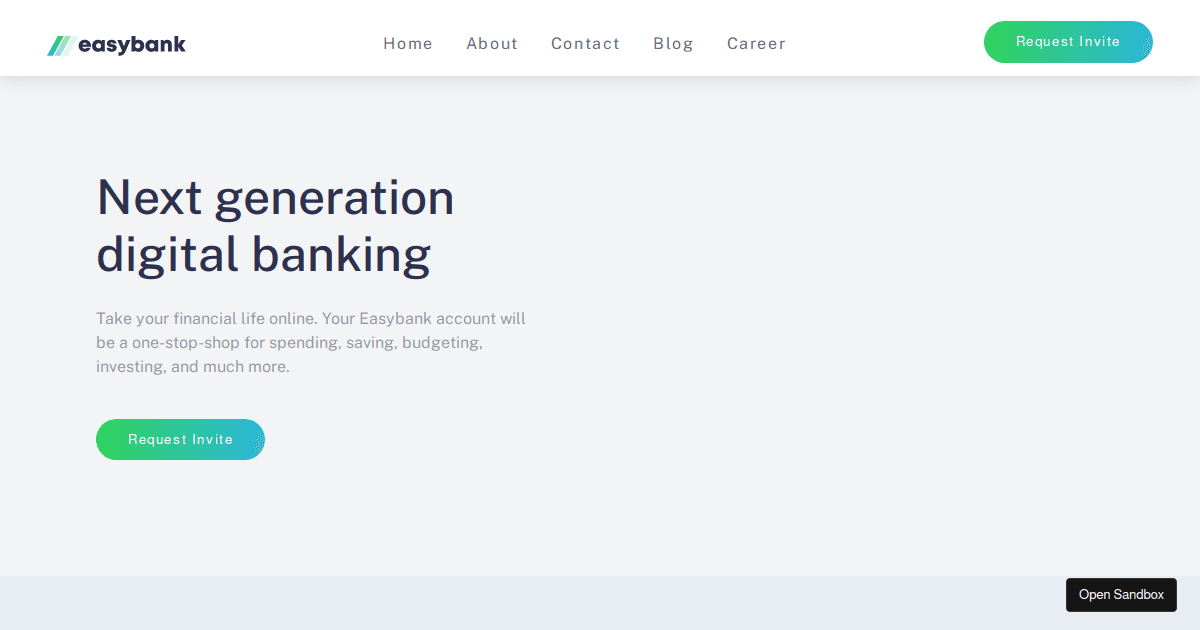 Easybank - Codesandbox