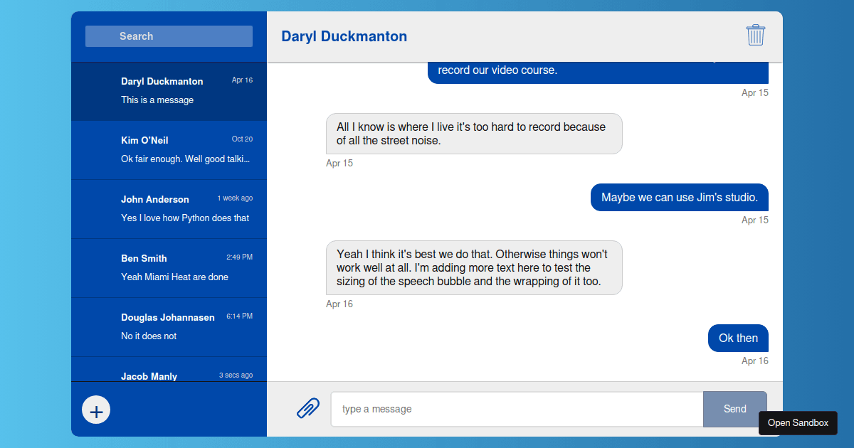chat-app - Codesandbox
