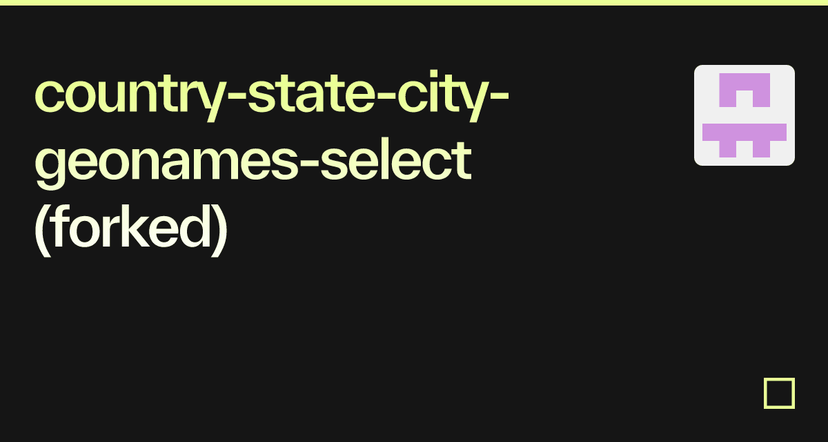 country-state-city-geonames-select (forked) - Codesandbox