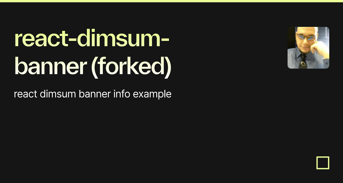 react-dimsum-banner (forked) - Codesandbox