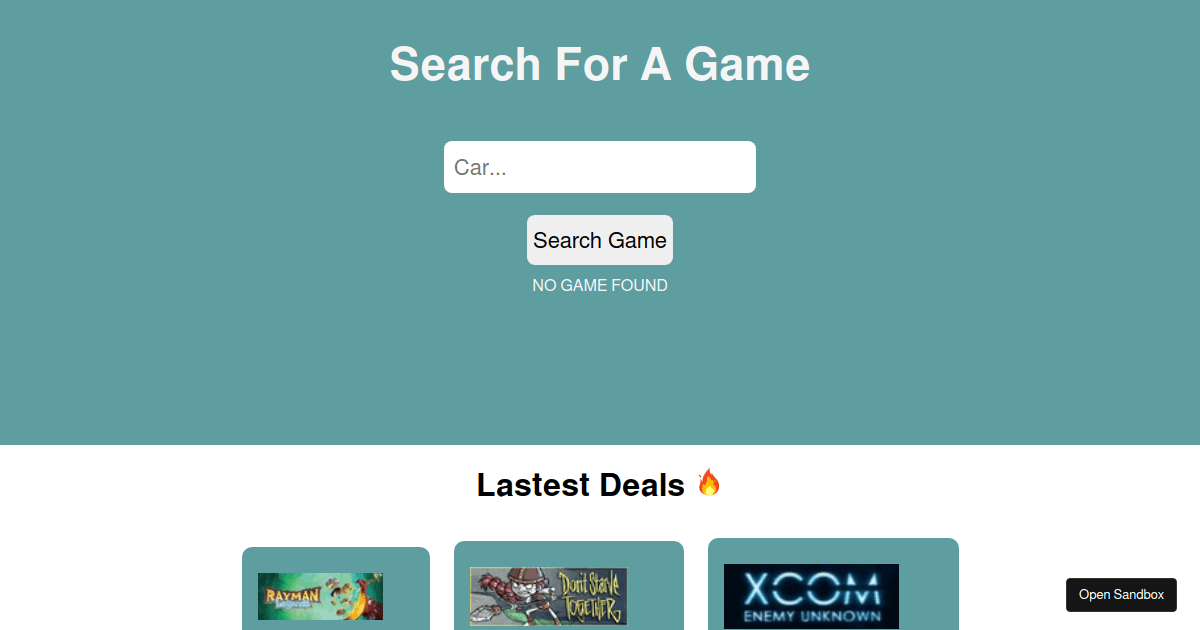 VanshSh/game_shope_codedamn_project - Codesandbox