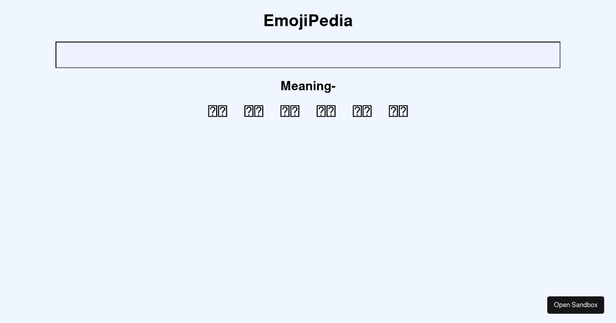 emojipedia - Codesandbox