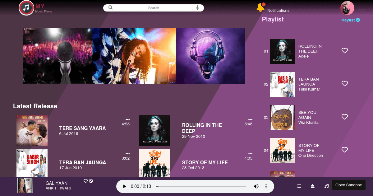 music-player-1 (forked) - Codesandbox