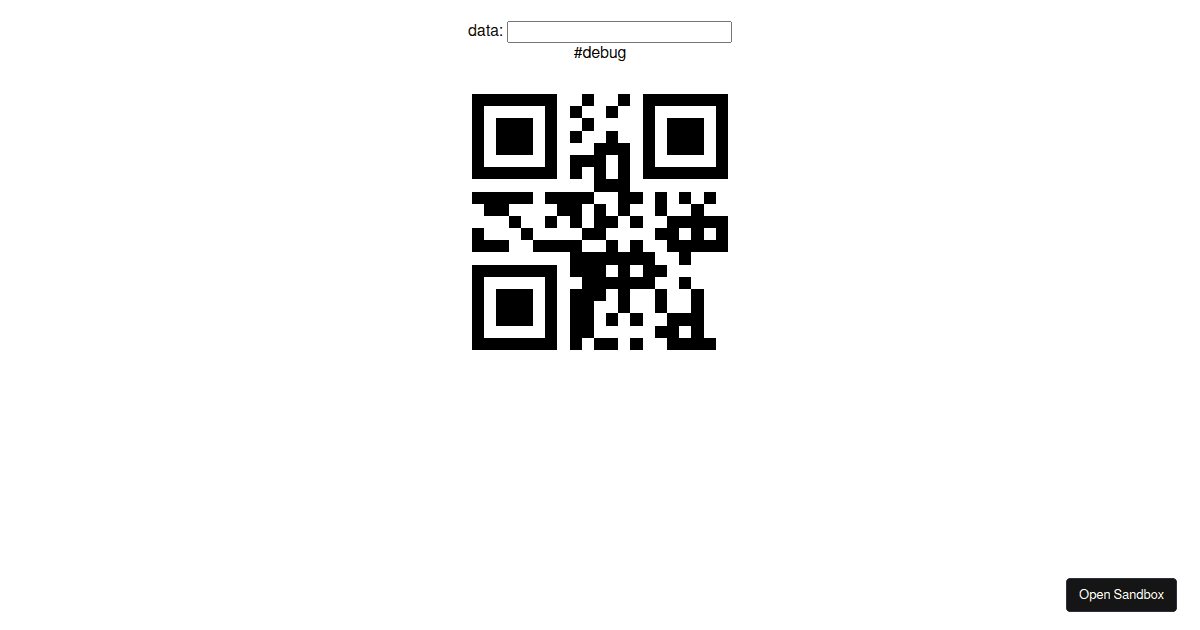 QRcode Gen - Codesandbox