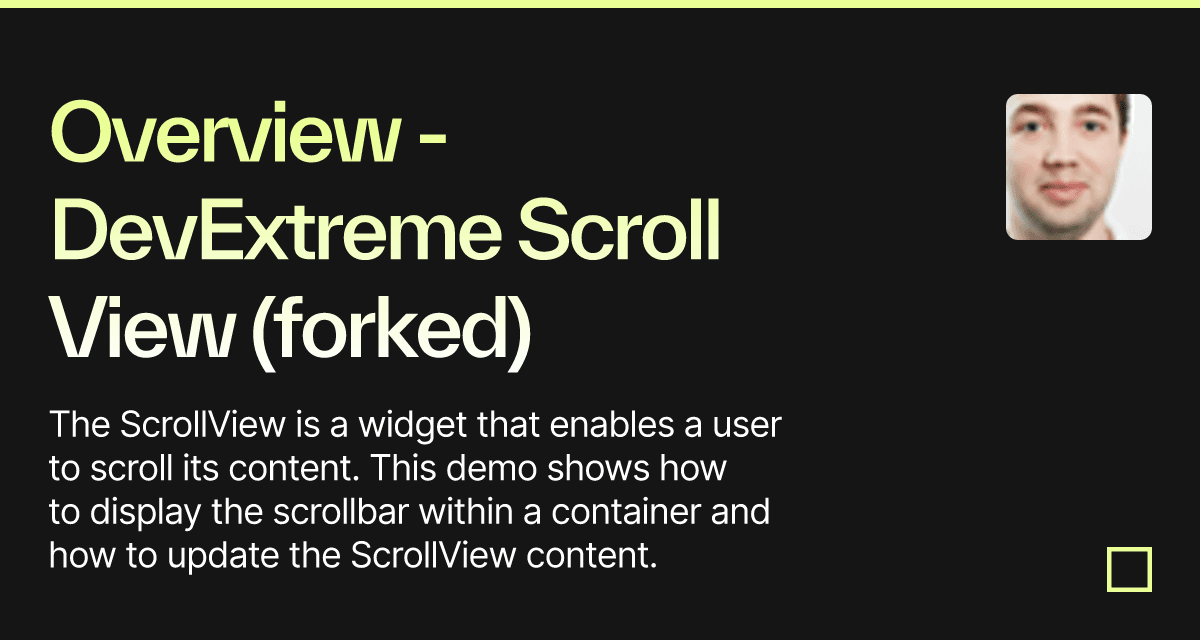 Overview - DevExtreme Scroll View (forked) - Codesandbox