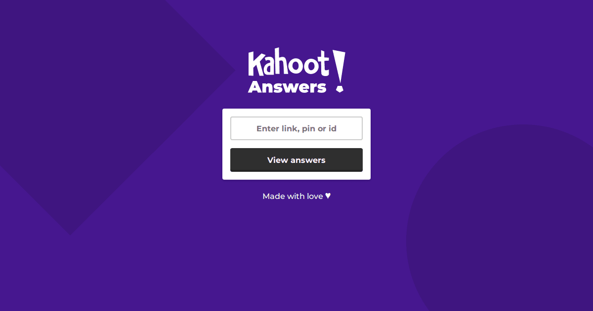 kahoot-answers - Codesandbox kahoot-answers - Codesandbox