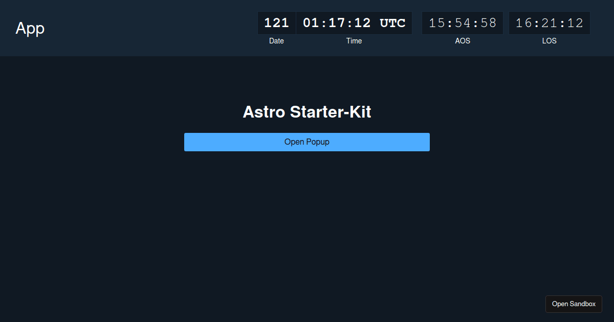 Astro Angular - Codesandbox