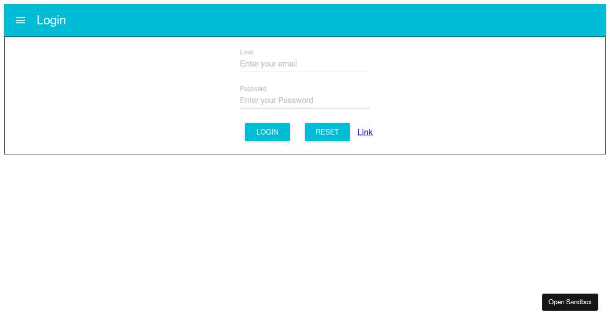 React Mui Login Codesandbox