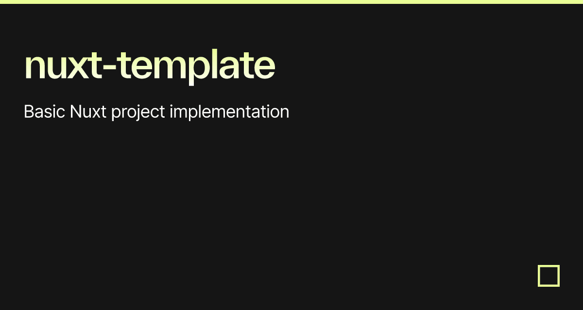 nuxt-template - Codesandbox