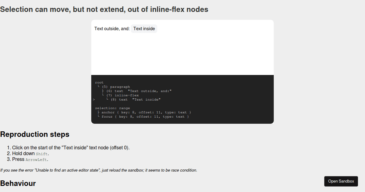 element-selection-stuck-repro (forked) - Codesandbox