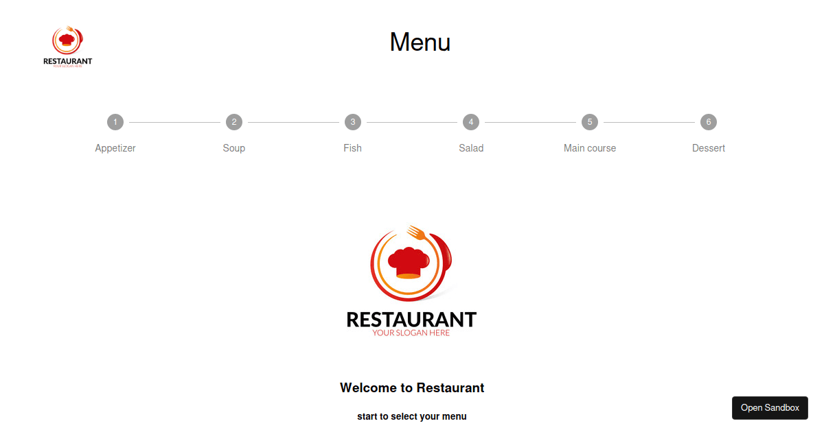 resturant-menu - Codesandbox