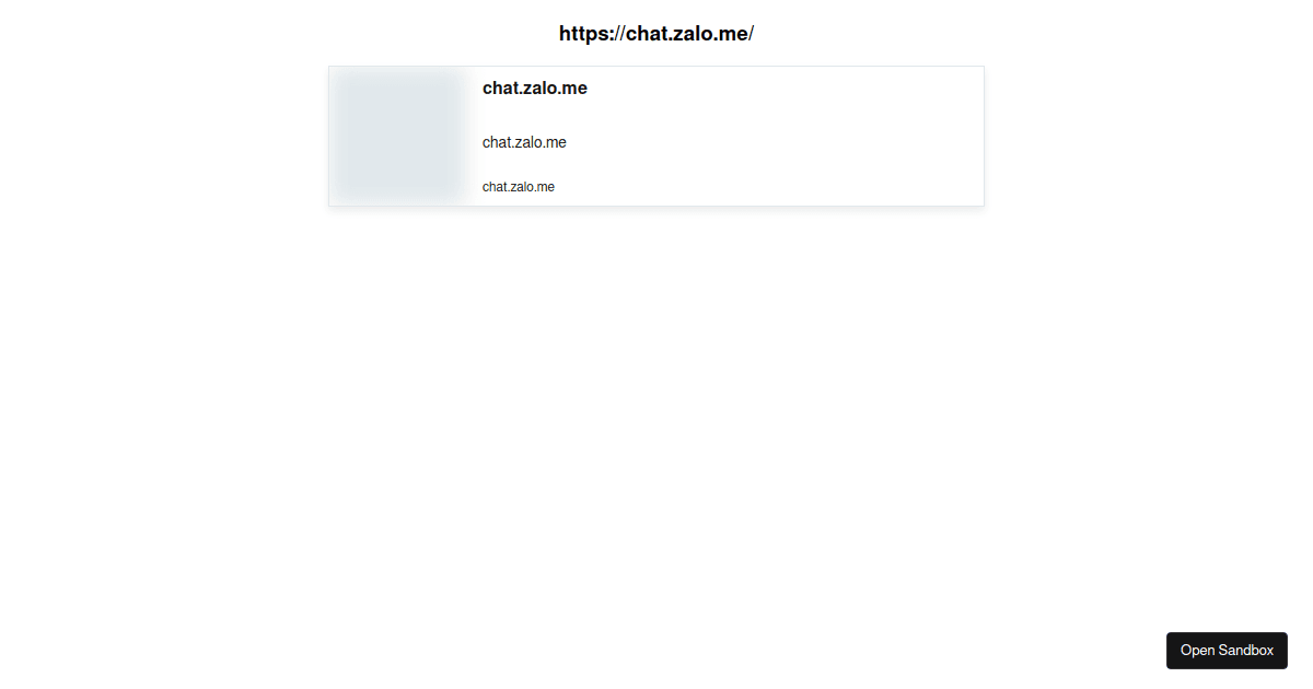 React Tiny Link - Codesandbox