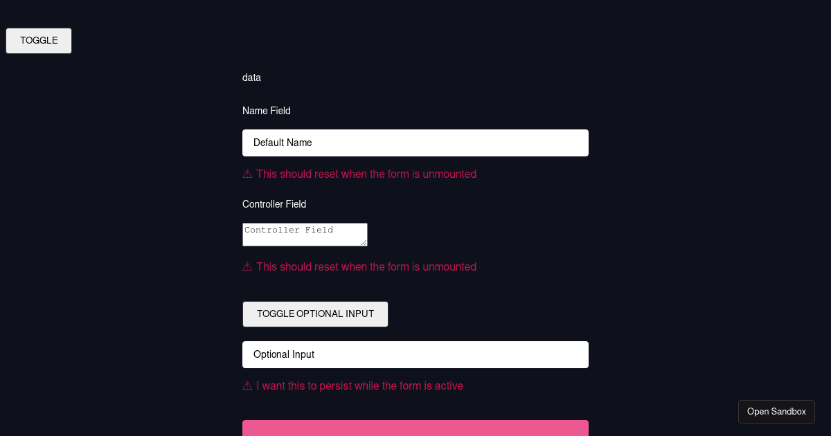 React Hook Form - Get Started (forked) - Codesandbox