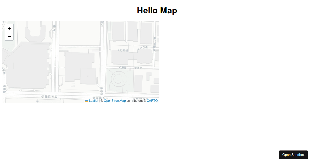 interesting-map-leaflet - Codesandbox